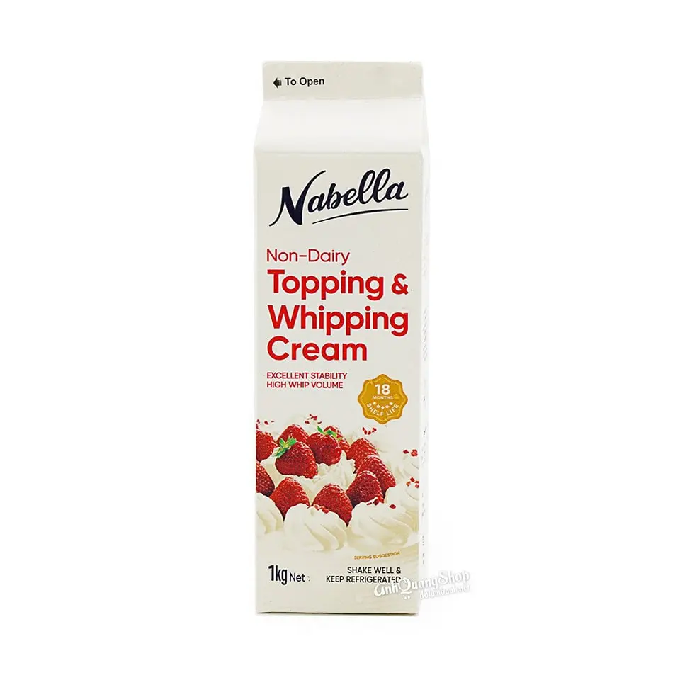 Non dairy Topping, Whipping cream Nabella 1kg